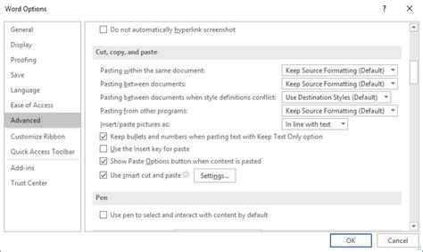 Getting Rid Of The Paste Options Box Microsoft Word