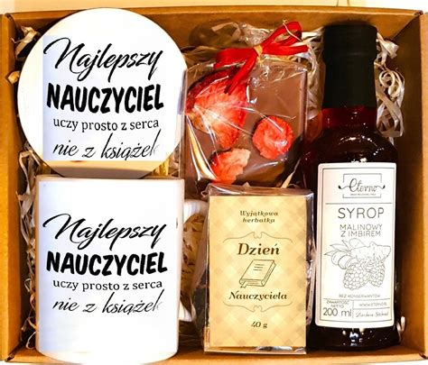 Kosz Box Prezentowy Prezent Na Dzie Nauczyciela Mi D Herbata Konfitury