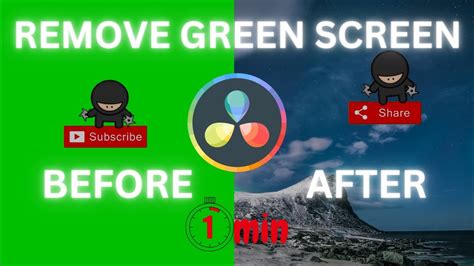 Remove Green Screen DaVinci Resolve 18 In 1 Min YouTube