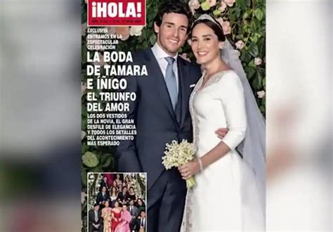 El vestido de novia de Tamara Falcó clásico con manga francesa y