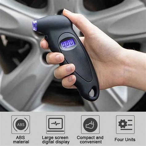 Jauge de pression des pneus numérique 150 PSI 4 réglages mètre de