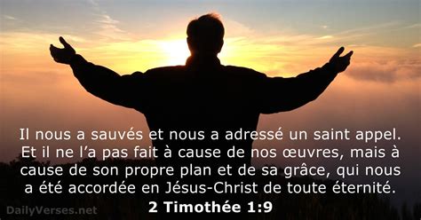 2 Timothée 1 9 Verset de la Bible DailyVerses net