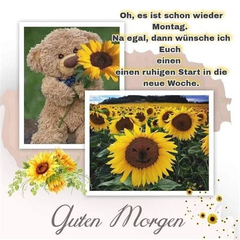 Pin Von Gaby Spieltundbastelthier Auf Montag Guten Morgen Bilder