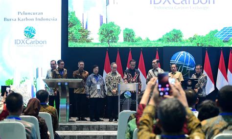 Resmikan Bursa Karbon Jokowi Optimis RI Jadi Poros Karbon Dunia