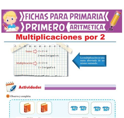 Multiplicaci N Para Ni Os De Segundo De Primaria Hay Ni Os