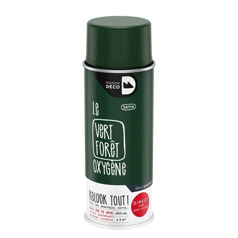 Peinture aérosol Relook Tout Vert foret Satin 400ml Bricomarché