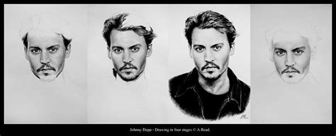 Johnny Depp 4 Drawing By Andrew Read Fine Art America