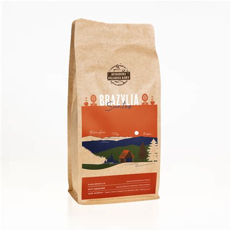 ŚWIEŻO PALONA KAWA ZIARNISTA BRAZYLIA SANTOS 1KG 100 ARABICA