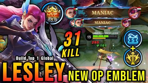 Kills X Maniac New Op Emblem For Lesley Please Try Build
