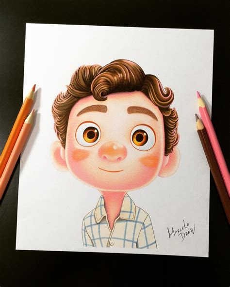 Luca Disney Pixar Disney Character Drawings Easy Disney Drawings
