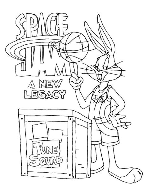 Dibujos De Space Jam Un Nuevo Legado Para Colorear