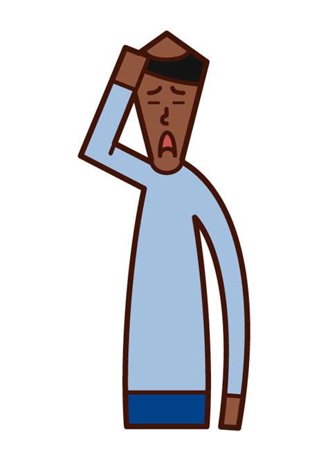 얇은 머리를 가진 사람 남성 의 그림 무료 일러스트 소재집 KuKuKeKe