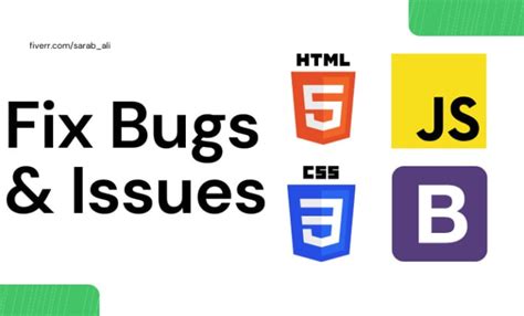 fix html css bootstrap issues by sarab ali fiverr