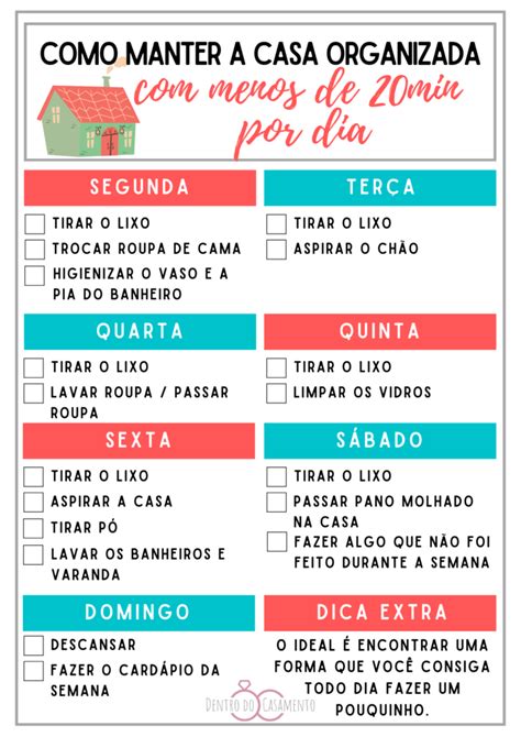 Como manter a organização do lar Dentro do Casamento
