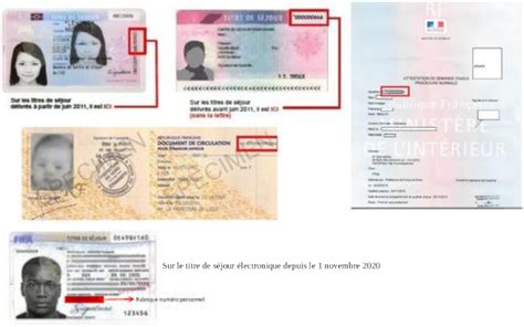 Présentation 75 imagen numero de la carte de sejour fr thptnganamst