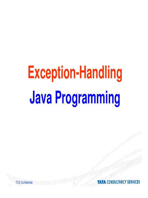 exception handling java programming pdf java programming language programming paradigms