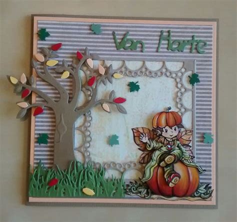 herfst 2 Yvonne Creations Herfst kaarten Kaart ideeën Kaarten maken