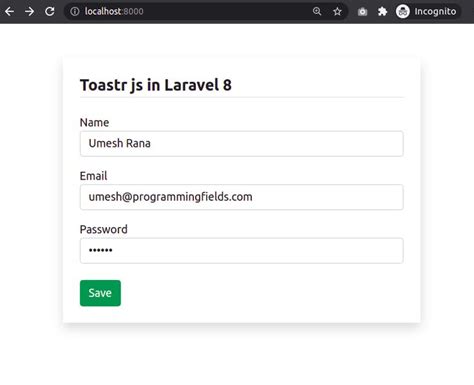 How To Use Toastr Js In Laravel For Displaying Notification