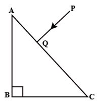 A Ray Of Light PQ Is Incident Normally On The Hypotenuse Of A Right