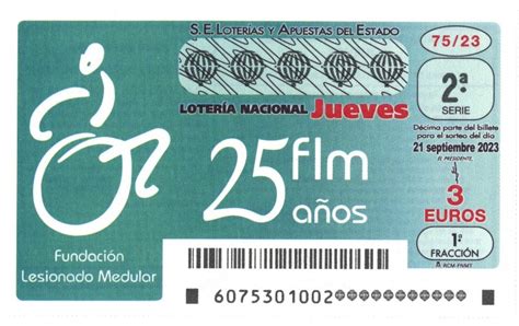 Lotería Nacional dedica el décimo de este jueves al 25 aniversario de