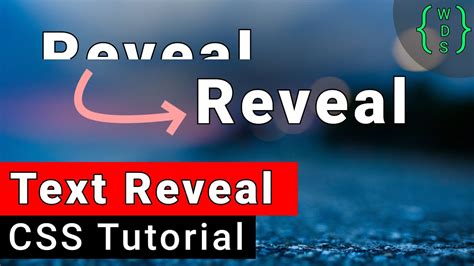 Animated Text Reveal Tutorial Youtube