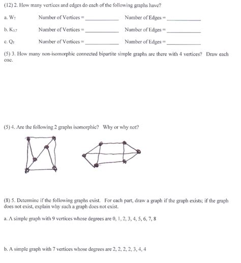 solved 12 2 how many vertices and edges do each of the
