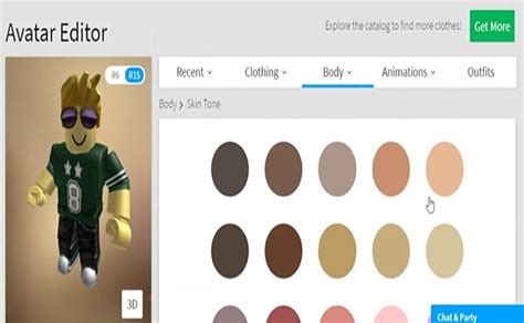 C Mo Cambiar El Color De Piel De Mi Avatar En Roblox Actualizar Su