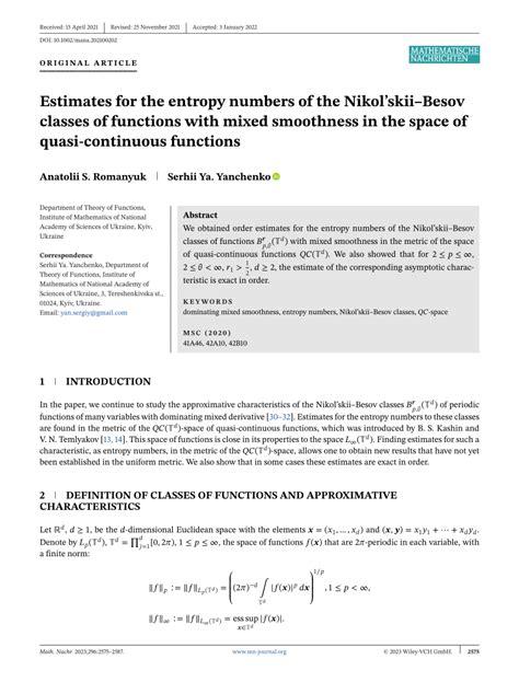 estimates for the entropy numbers of the nikol skii besov classes of functions with mixed