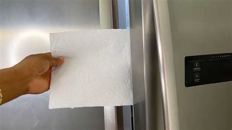 Testez lastuce du papier absorbant avec votre réfrigérateur pour faire