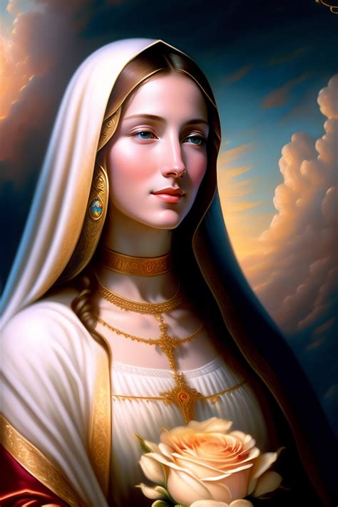 Lexica An Oil Painting By Ross Tran And Thomas Kincade Virgin Mary