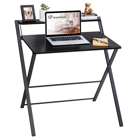 GreenForest Folding Desk No Assembly Required 29 5 X 20 47 Inch Small