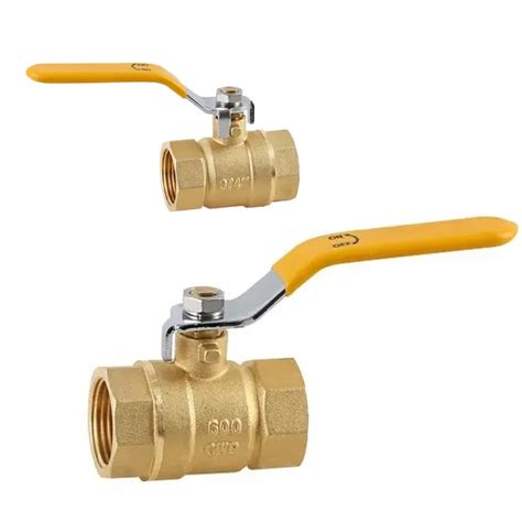 NPT Thread Brass Ball Valve Pn40 600 Wog Long Style Long Lever Full