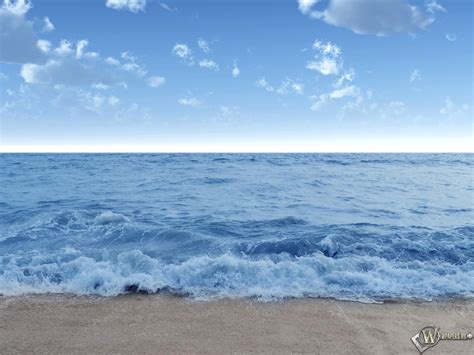 Скачать обои Спокойное море Вода Море Небо для рабочего стола