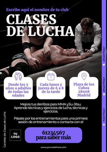Diseña un flyer de Lucha Libre con plantillas online