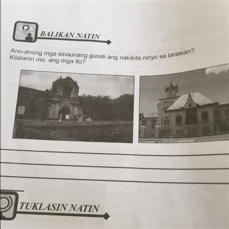 Ano Anong Mga Sinaunang Gusali Ang Nakikita Ninyo Sa Larawan Kilalanin