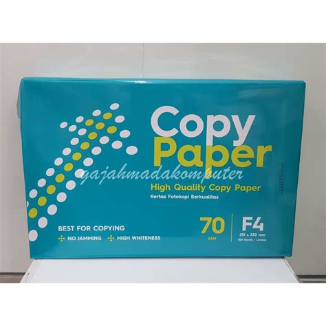 Kertas HVS F4 FOLIO 70 Gr 70 Gsm 70gram COPY PAPER Shopee Indonesia