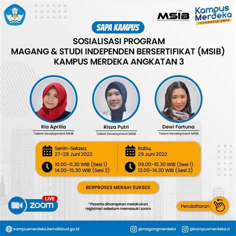 Sosialisasi Program Magang Studi Independen Bersertifikat Msib