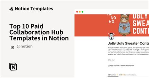 Top Paid Collaboration Hub Templates Notion Template Marketplace