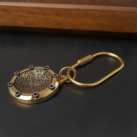 Me1110 Customized Arabic Calligraphy Chain Pendants Keychains