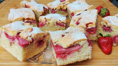 Najlepsze ciasto z truskawkamiMięciutkie puszyste i pelne truskawek