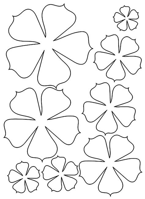 Moldes de pétalas de flor 40 modelos e ideias Dicas Práticas