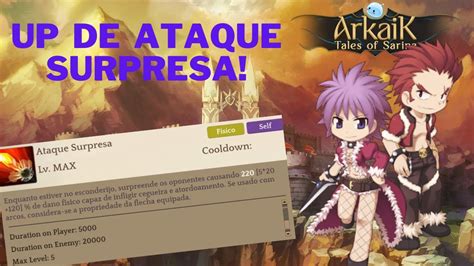 Dica Como Upar De Ataque Surpresa Arruaceiro Arkaik Tales Of