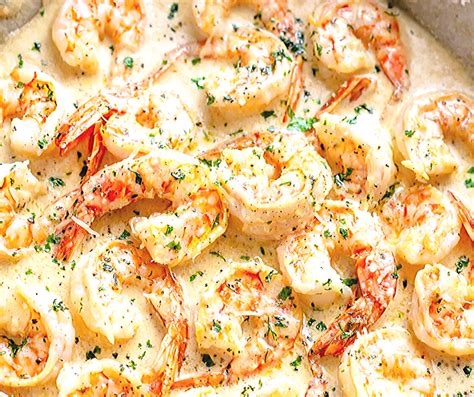 crevettes crémeuses à l ail et parmesan Shrimp recipes easy Garlic