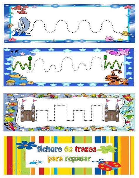 ESOS LOCOS BAJITOS DE INFANTIL TARJETAS GRAFOMOTRICIDAD PARA REPASAR
