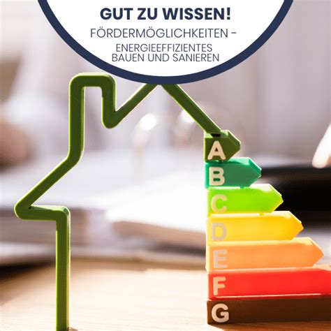 GUT ZU WISSEN FÖRDERMÖGLICHKEITEN ENERGIEEFFIZIENTES BAUEN UND SANIEREN