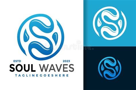 Letter S Waves Logo Vector Icon Illustration Stock Vector
