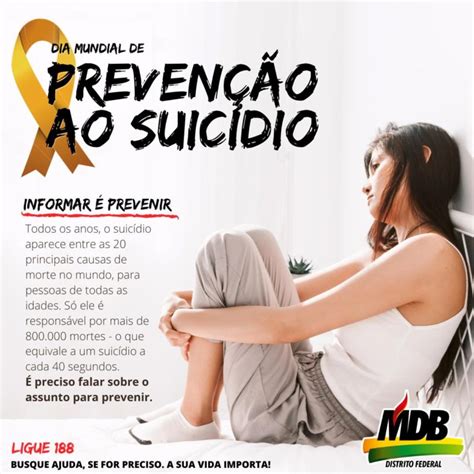 Dia mundial de Prevenção ao Suicídio MDB DF