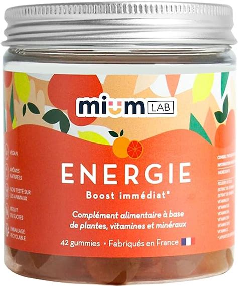 mium LAB Complément Alimentaire Energie Gummies Coup de Boost