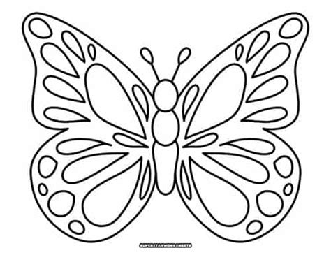 Butterfly Templates Superstar Worksheets Worksheets Library