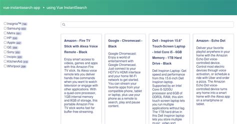 Vue InstantSearch With Vue 3 Vite Codesandbox